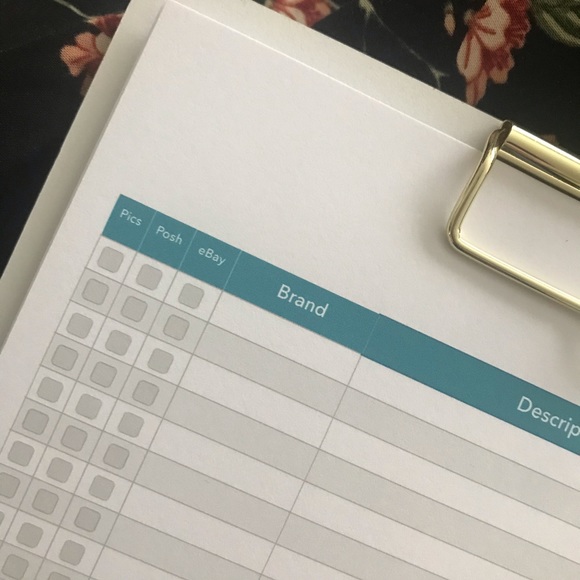 #TeacherLife | Office | Poshmark Inventory Checklist Stationary Set ...